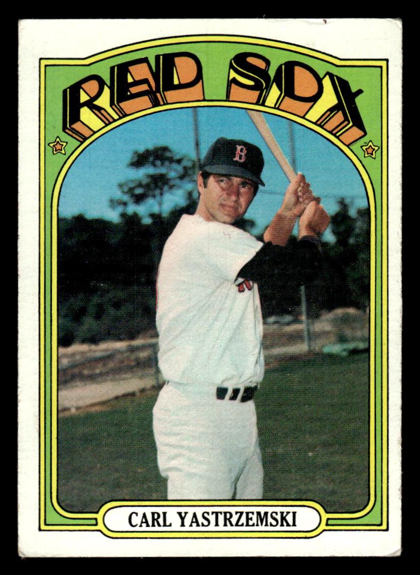 1972 TOPPS CARL YASTRZEMSKI 37 VG BASEBALL BOSTON RED SOX – Vintage ...