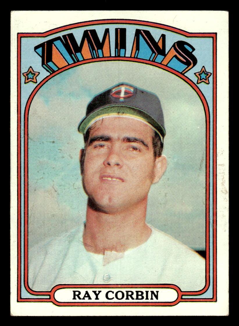 1972 TOPPS RAY CORBIN 66 EXMT RC BASEBALL MINNESOTA TWINS – Vintage ...