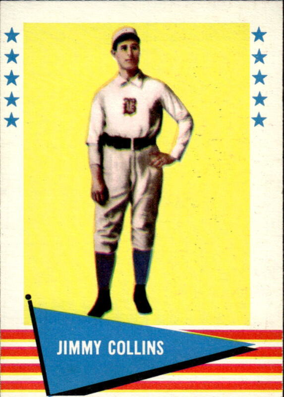1961 FLEER BASEBALL GREATS JIMMY COLLINS 99 EXMT BASEBALL BOSTON RED S ...