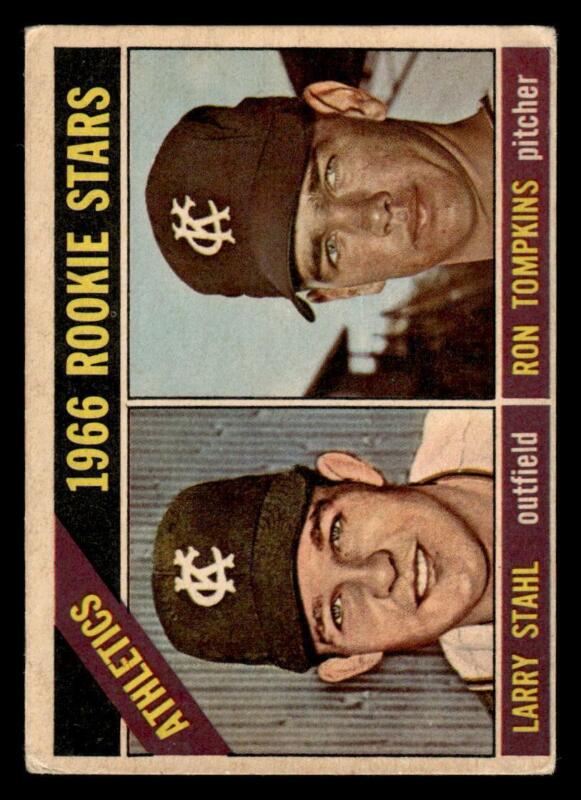 1966 TOPPS VENEZUELAN RON TOMPKINS 107 VG LARRY STAHL RC KANSAS CITY A ...