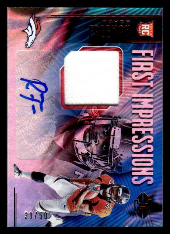 2018 PANINI ILLUSIONS ROYCE FREEMAN FIRST IMPRESSIONS AUTOGRAPH RELIC ...